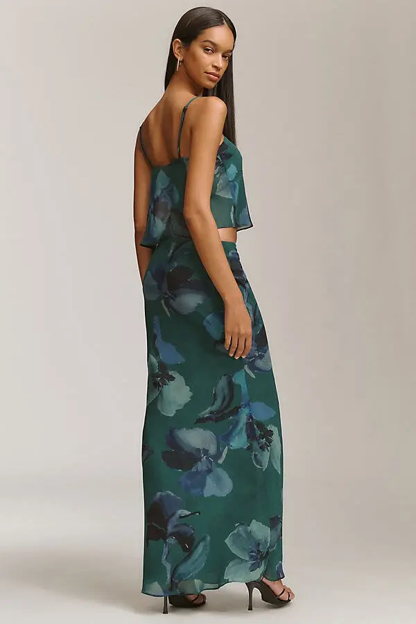 MARE MARE Sleeveless Chiffon Cami & Maxi Skirt Set