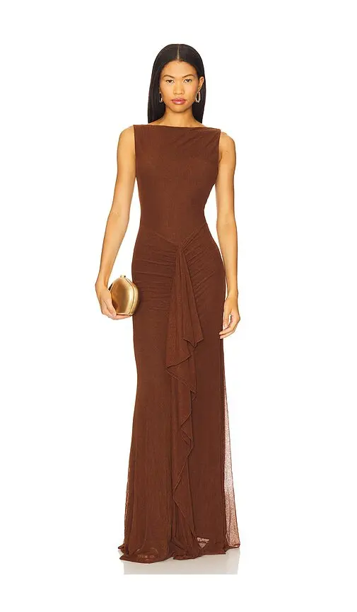 LOVERS AND FRIENDS Ellie Maxi Dress - Brown