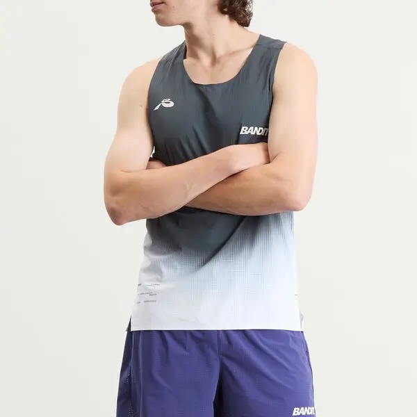 BANDIT Vento Singlet - Striated Gradient/black/white