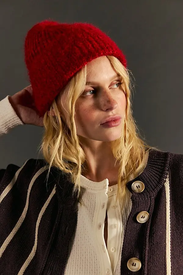 Free People Frostline Beanie - Red