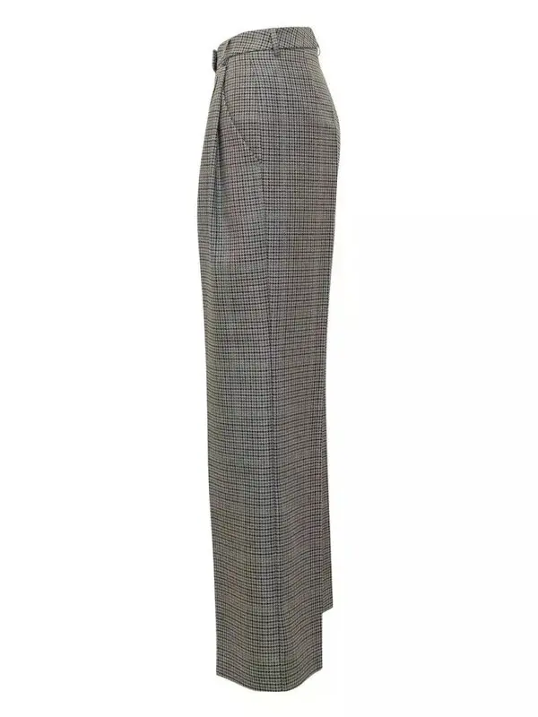 DES_PHEMMES Check Pleated Trousers