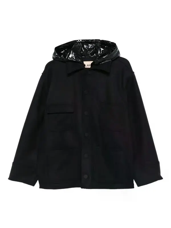 Plan C Patch-pocket Hooded Jacket