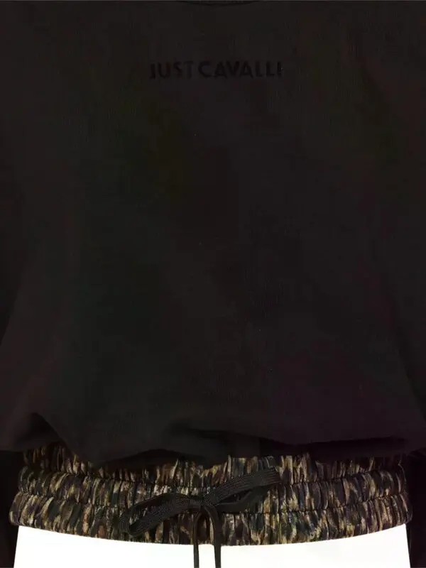 Just Cavalli Leopard-print Drawstring Sweatshirt