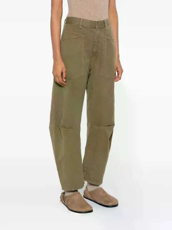 NILI LOTAN Patch-pocket Jeans - Green