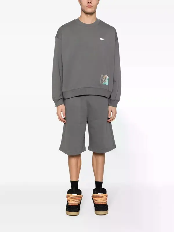 MSGM Drawstring Track Shorts - Grey