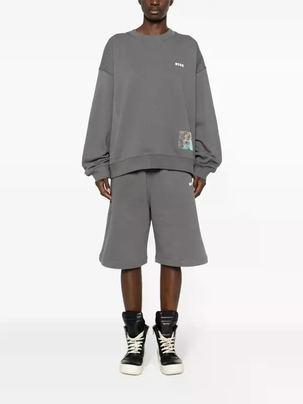 MSGM Drawstring Track Shorts - Grey
