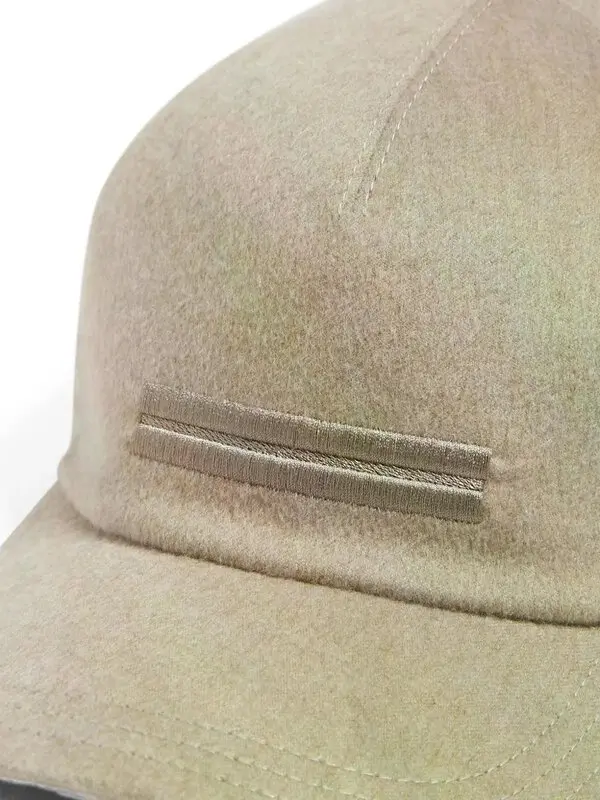 Zegna Embroidered-motif Cap - Neutrals