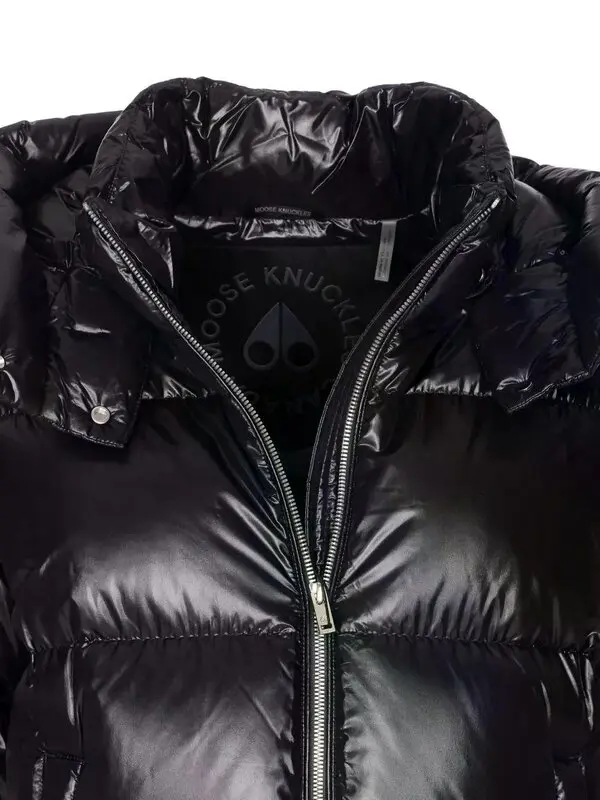 Moose Knuckles Padded Jacket With Removable Hood - Black