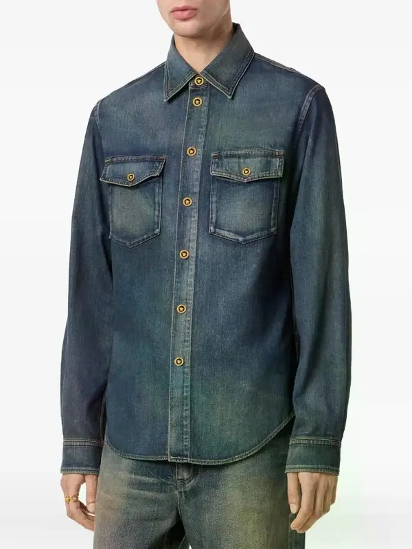 Versace Double-pocket Denim Shirt