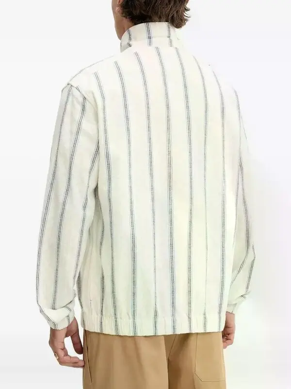 LES DEUX Striped Zip-up Jacket