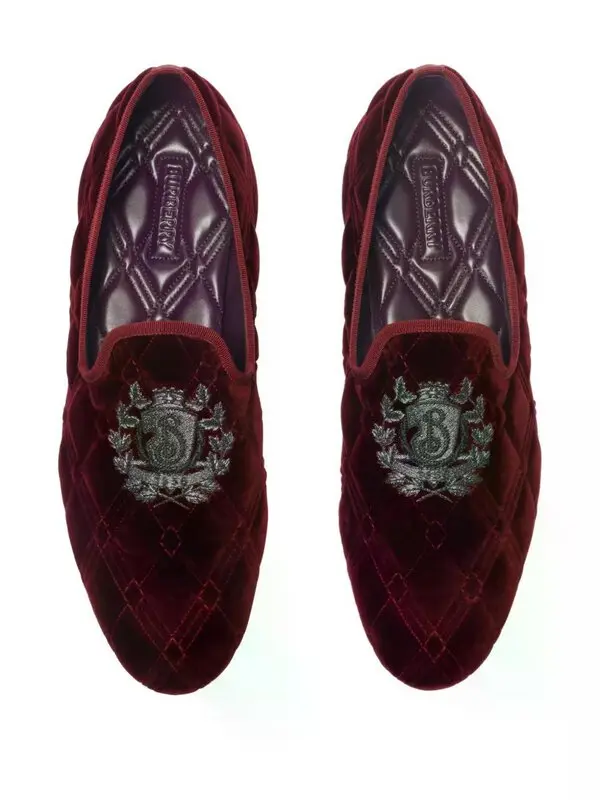 Burberry Estate Quilted Crest Loafers