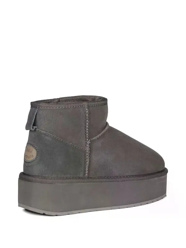 EMU AUSTRALIA Platform Sheepskin-lined Boots - Grey