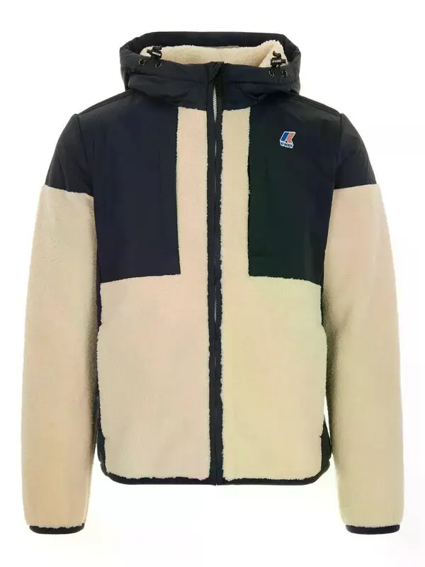 K-WAY Fleece-paneled Jacket - Neutrals