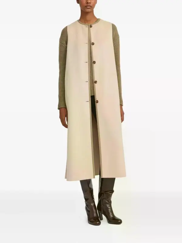 YVES SALOMON Double-sided Belted Gilet