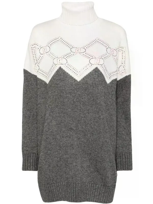 Liu Jo Rhinestone-logo Sweater