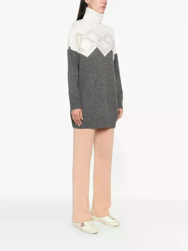 Liu Jo Rhinestone-logo Sweater