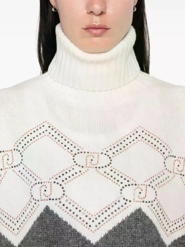 Liu Jo Rhinestone-logo Sweater