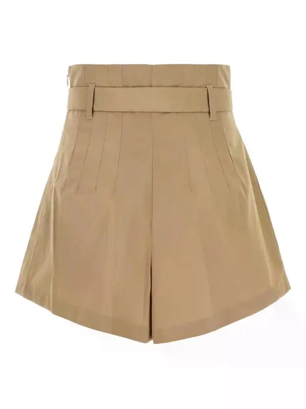 Prada Belted Pleated Shorts