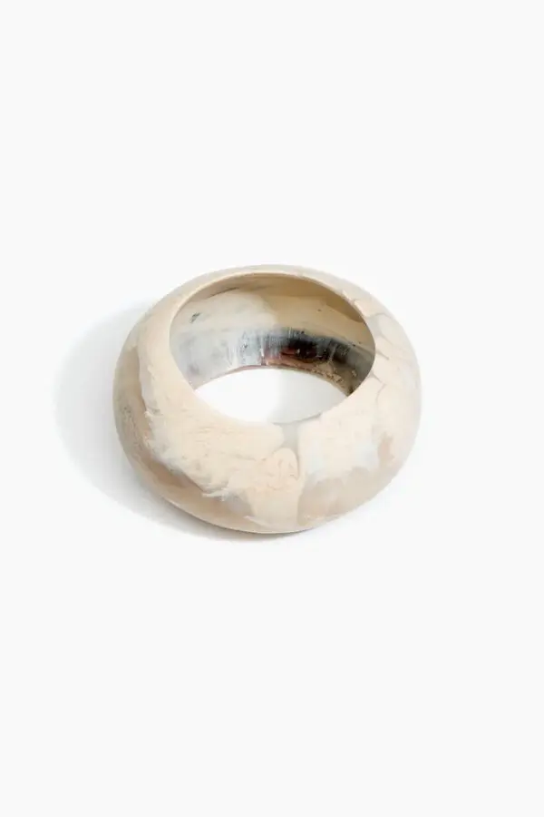 Dinosaur Designs Boulder Resin Bangle - Sandy