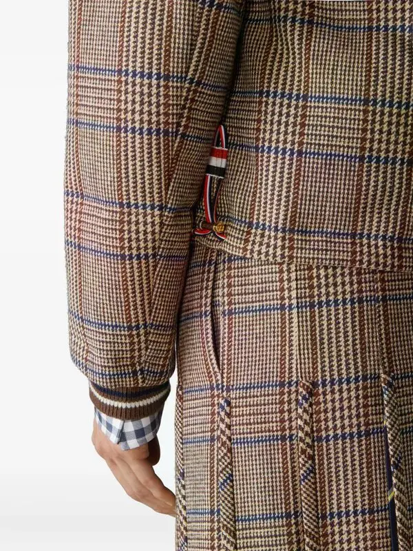 Thom Browne Hunting 4-bar Tweed Bomber Jacket
