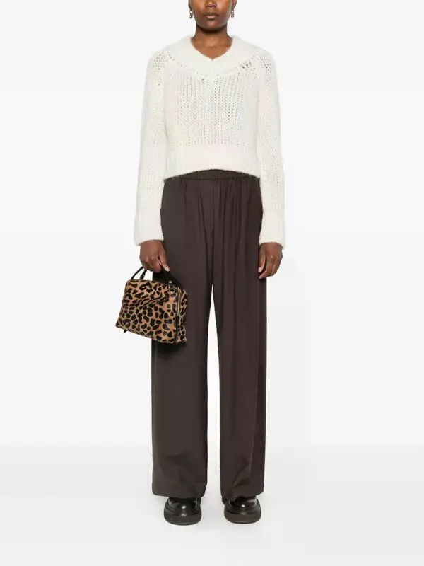 Ermanno Scervino V-neck Cropped Sweater