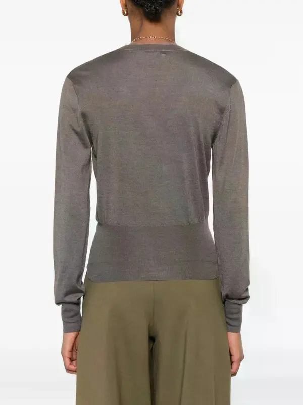 Fendi V-neck Cashmere Blend T-shirt