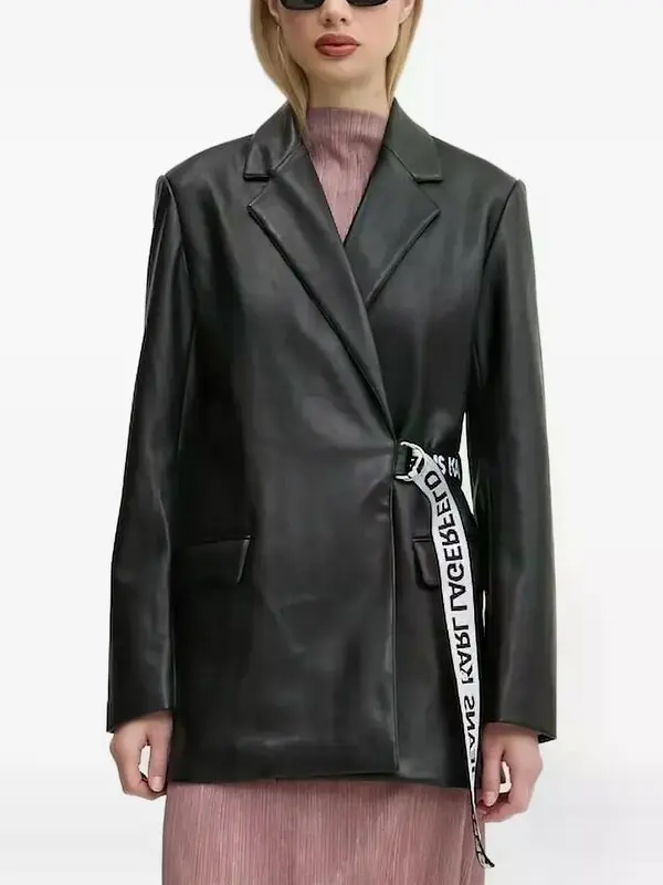 Karl Lagerfeld Logo-belted Blazer