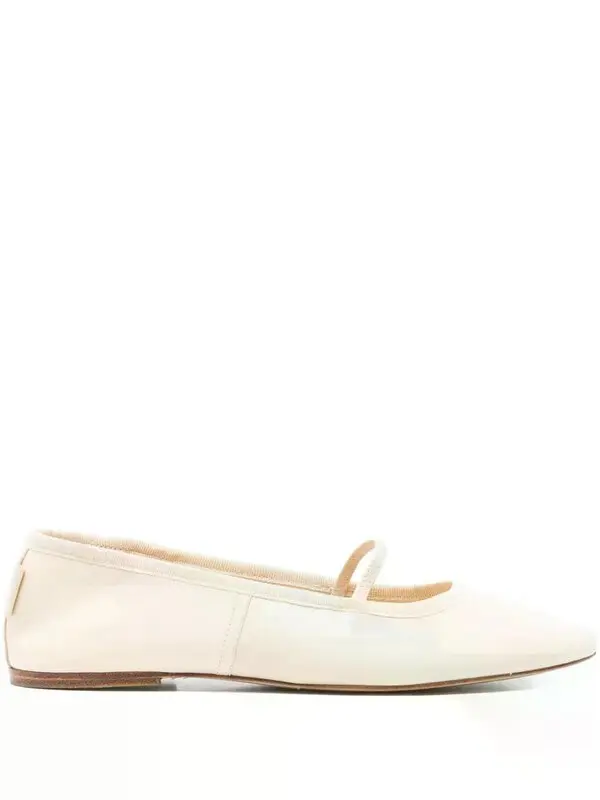 A.p.c. Swan Leather Pointed-toe Flats