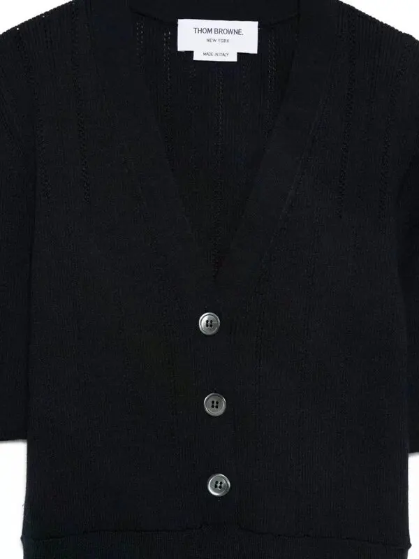 Thom Browne Button-pleated Maxi Dress - Blue