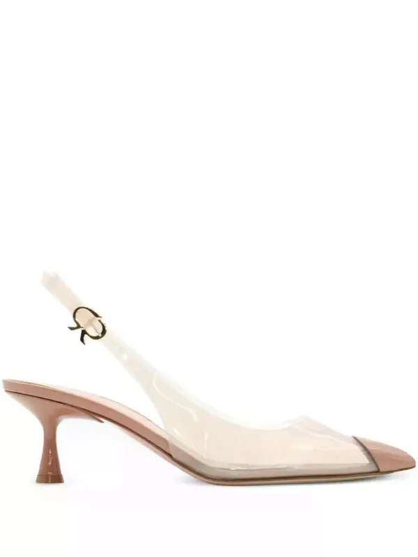 GIANVITO ROSSI 55mm Plexi Toe-cap Slingback Pumps
