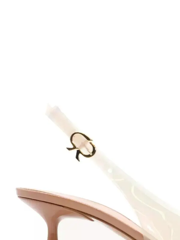 GIANVITO ROSSI 55mm Plexi Toe-cap Slingback Pumps