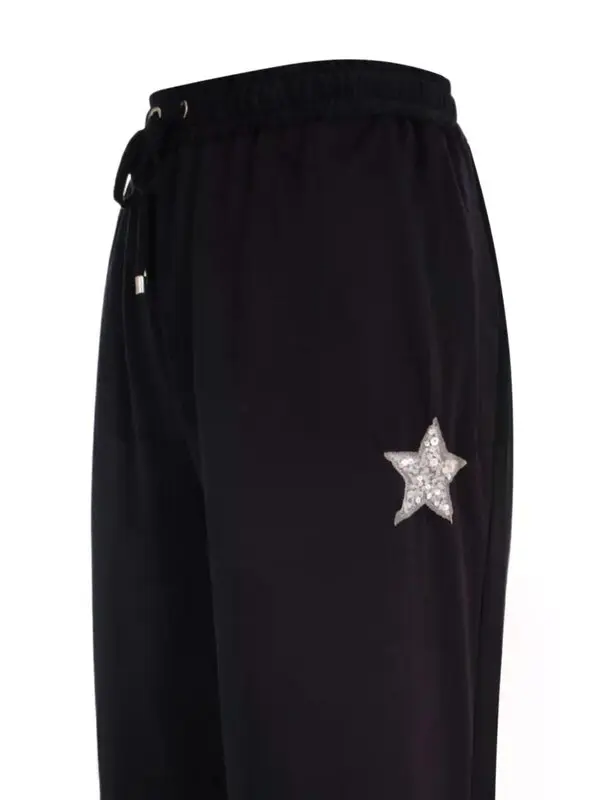 Lorena Antoniazzi Star-embellished Track Pants - Black