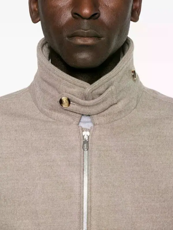 Brunello Cucinelli Zip-front High-neck Jacket