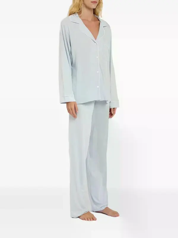 Eberjey Gisele Long-sleeve Piped Pyjamas
