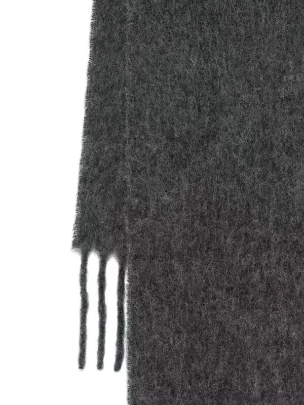 Our Legacy Estate Fuzzy Fringe Scarf - Grey