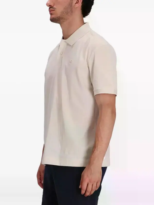 BOSS Double-monogram Mercerised Cotton Polo Shirt
