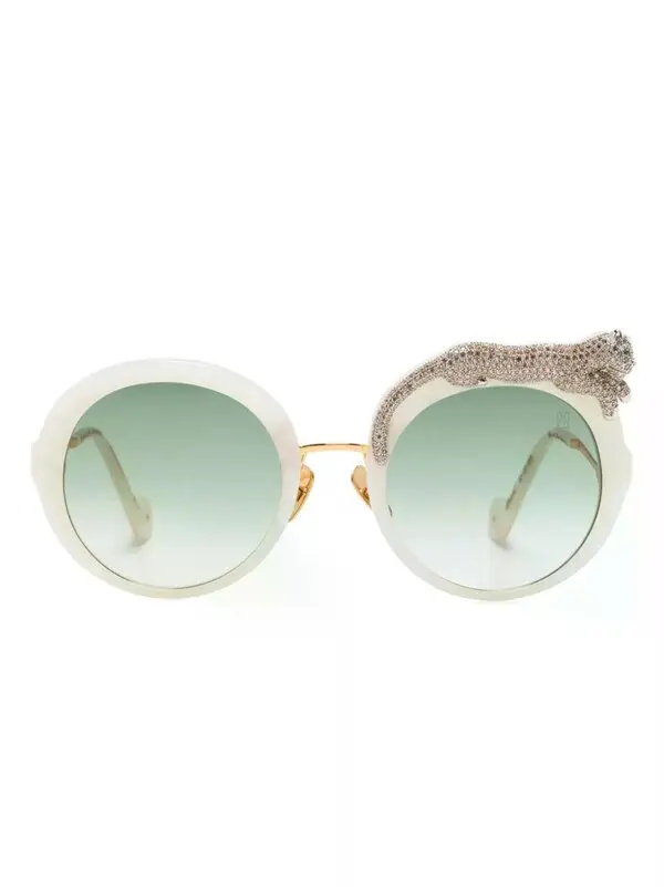 Anna-Karin Karlsson Rose Et Le Roue Sunglasses - White