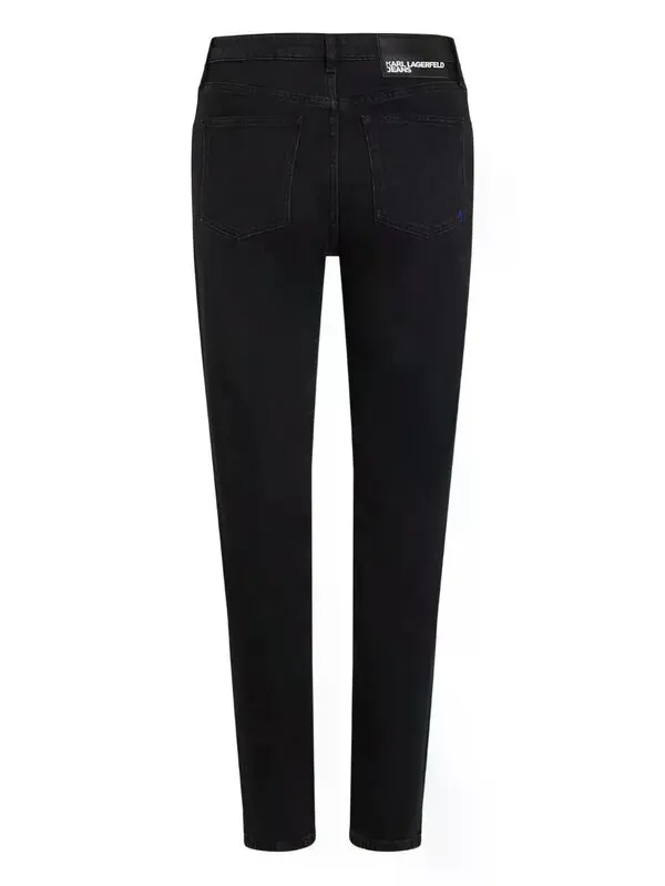 Karl Lagerfeld Logo Patch Mom Jeans