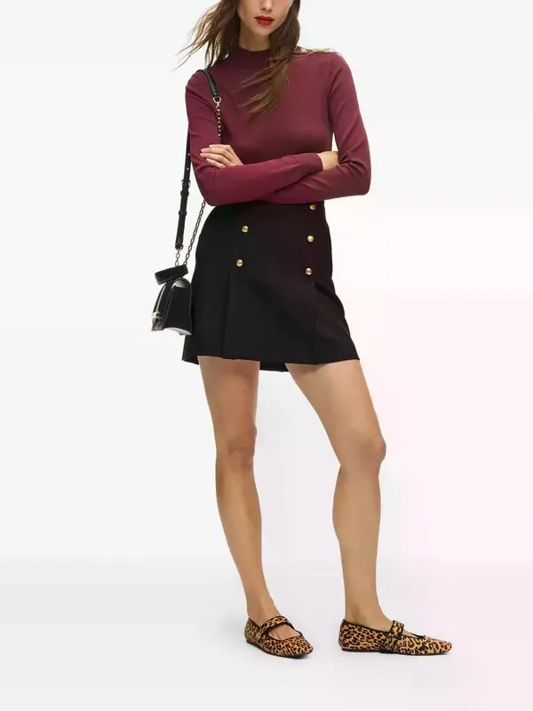 Karl Lagerfeld Mini Button-detailed Skirt