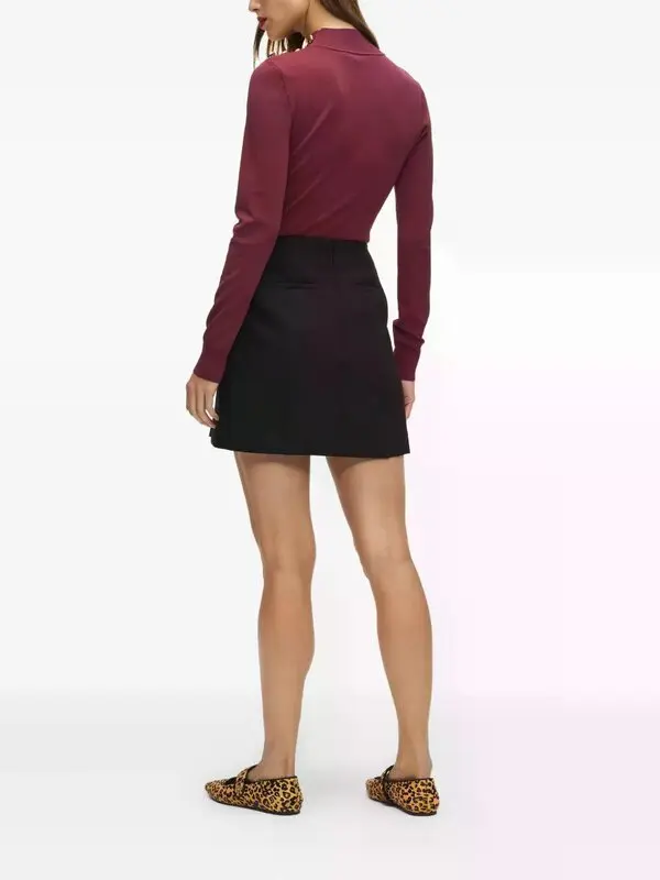 Karl Lagerfeld Mini Button-detailed Skirt