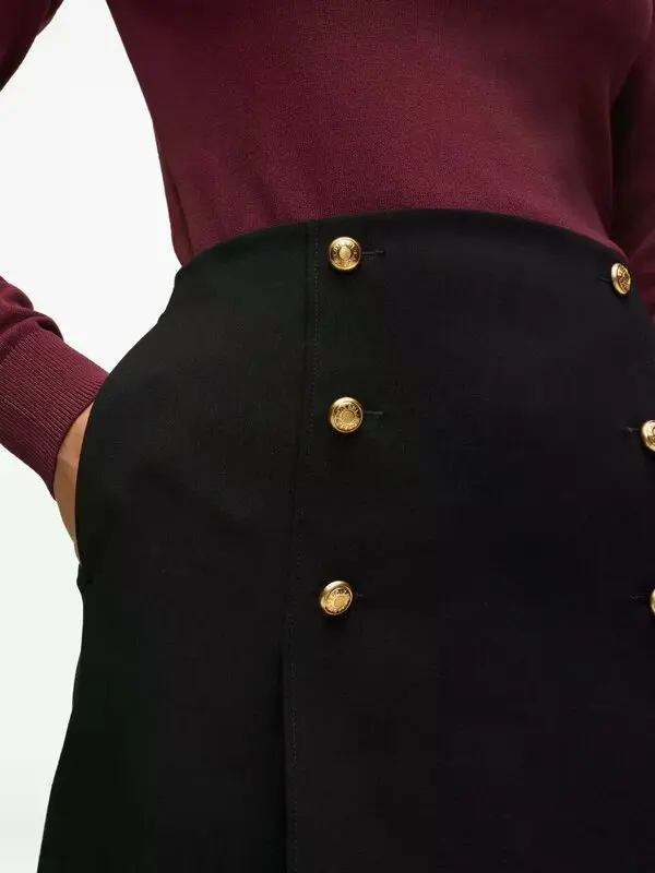 Karl Lagerfeld Mini Button-detailed Skirt