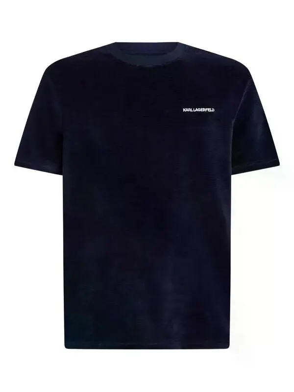 Karl Lagerfeld Logo-embellished Sleep T-shirt - Blue