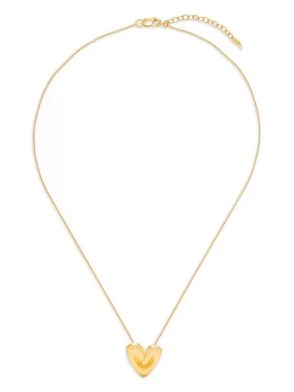 MISSOMA Puffy Heart Pendant Chain Necklace - Gold