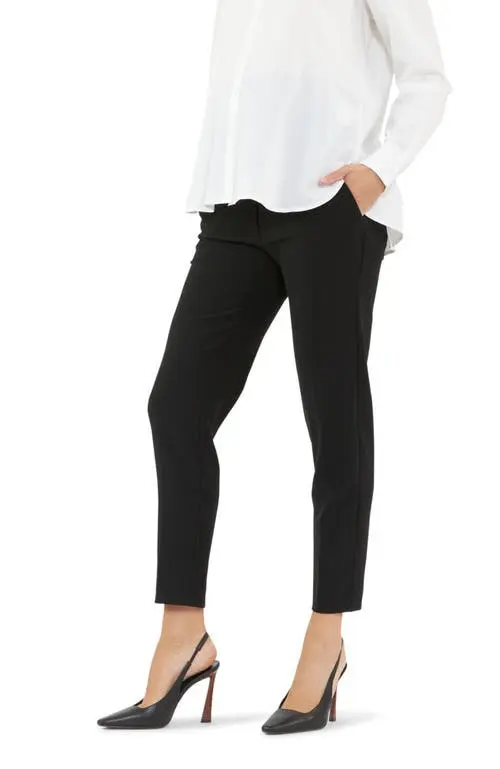 RIPE MATERNITY Alexa Classic Cropped Maternity Work Pant - Black