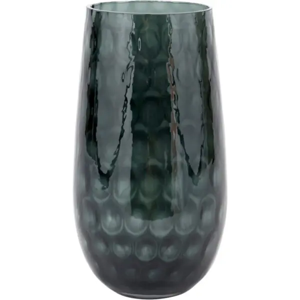 VIETRI Bolla Pebbled Glass Small Vase - Grey