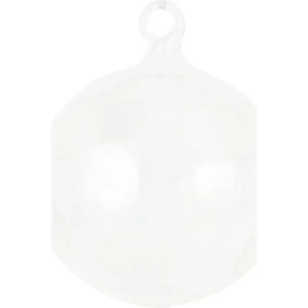 VIETRI Drop Glass Ornament - White