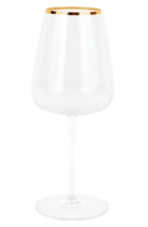 VIETRI Francesca Wine Glass - Gold
