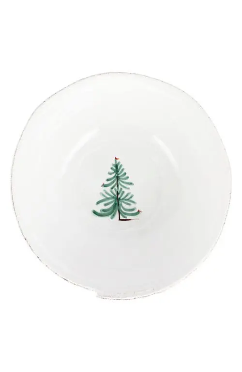 VIETRI Lastra Holiday Centerpiece Bowl - Green
