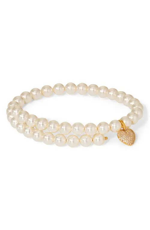 Nadri Poppy Double Wrap Bracelet - Gold