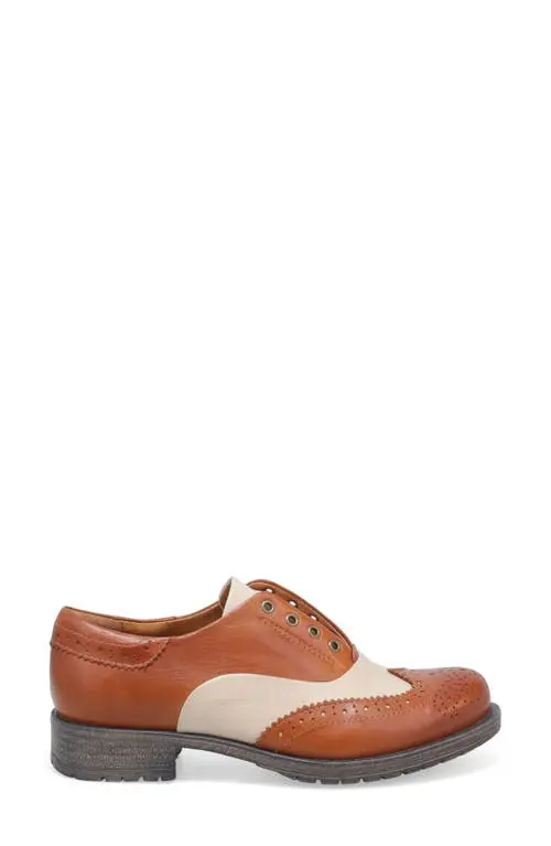 Miz Mooz Peabody Spectator Wingtip Oxford - Brandy/cream
